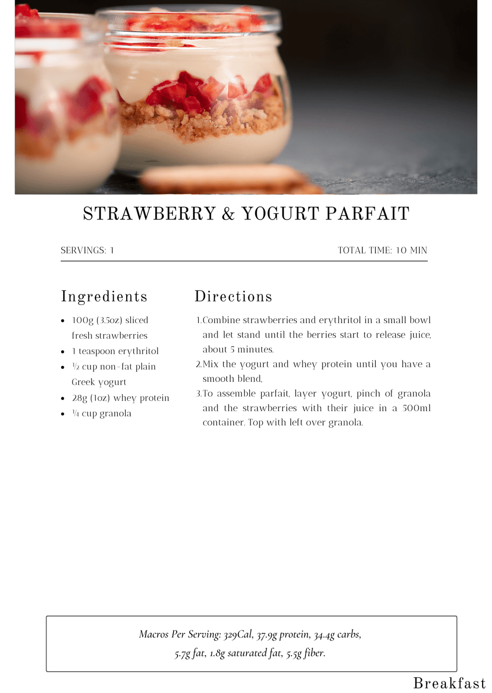 Healthy Meets Delicious Recipe Book – Just Protein